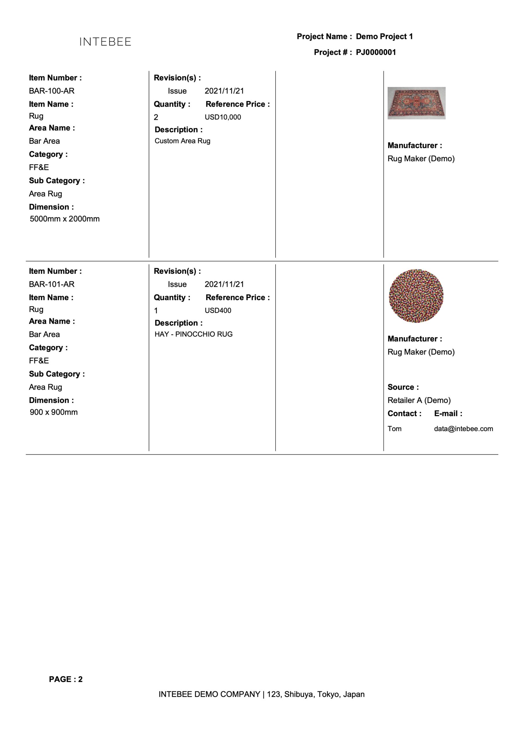 How to make Interior Design Product Specification - INTEBEE Design Media