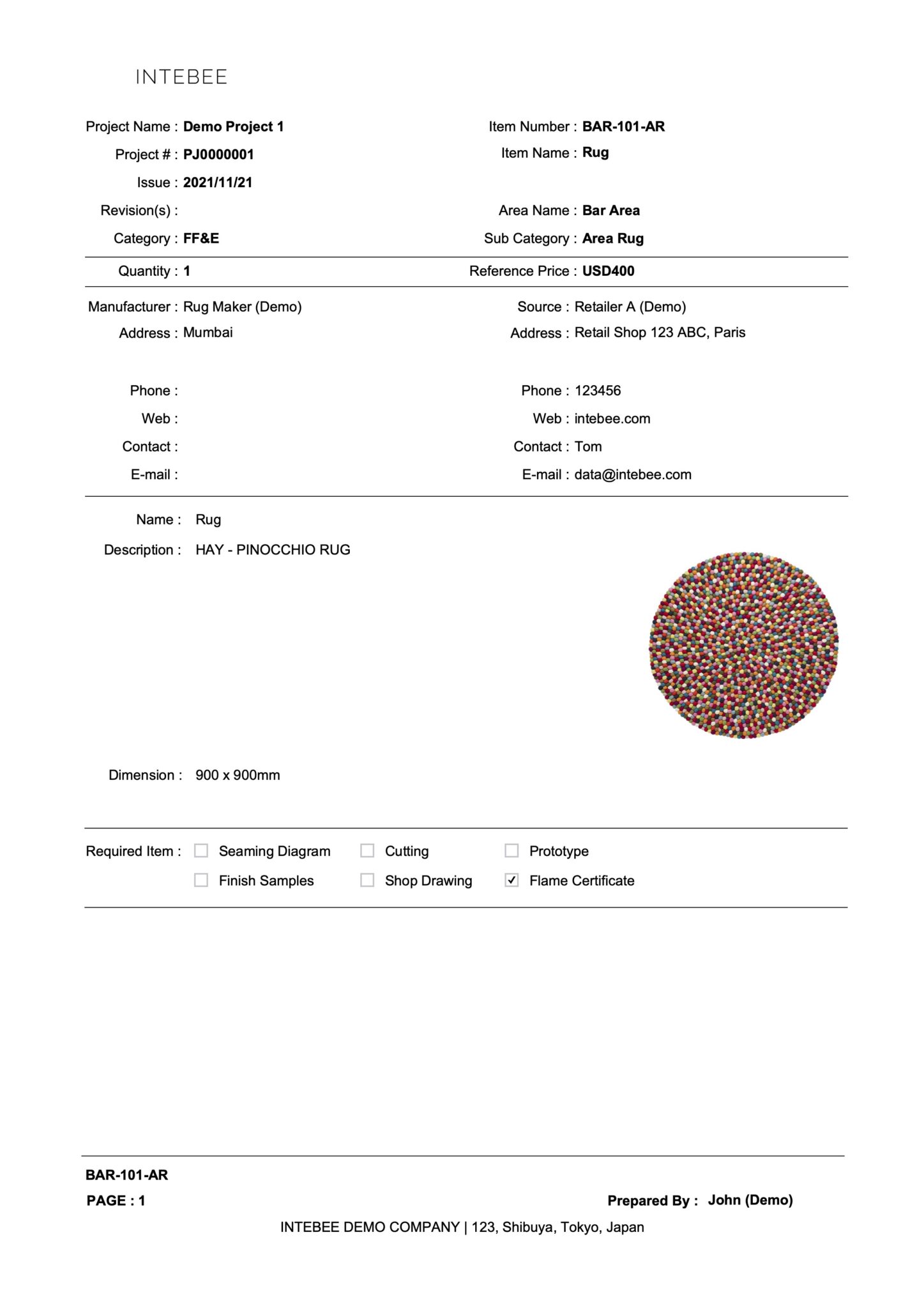 How to make Interior Design Product Specification - INTEBEE Design Media