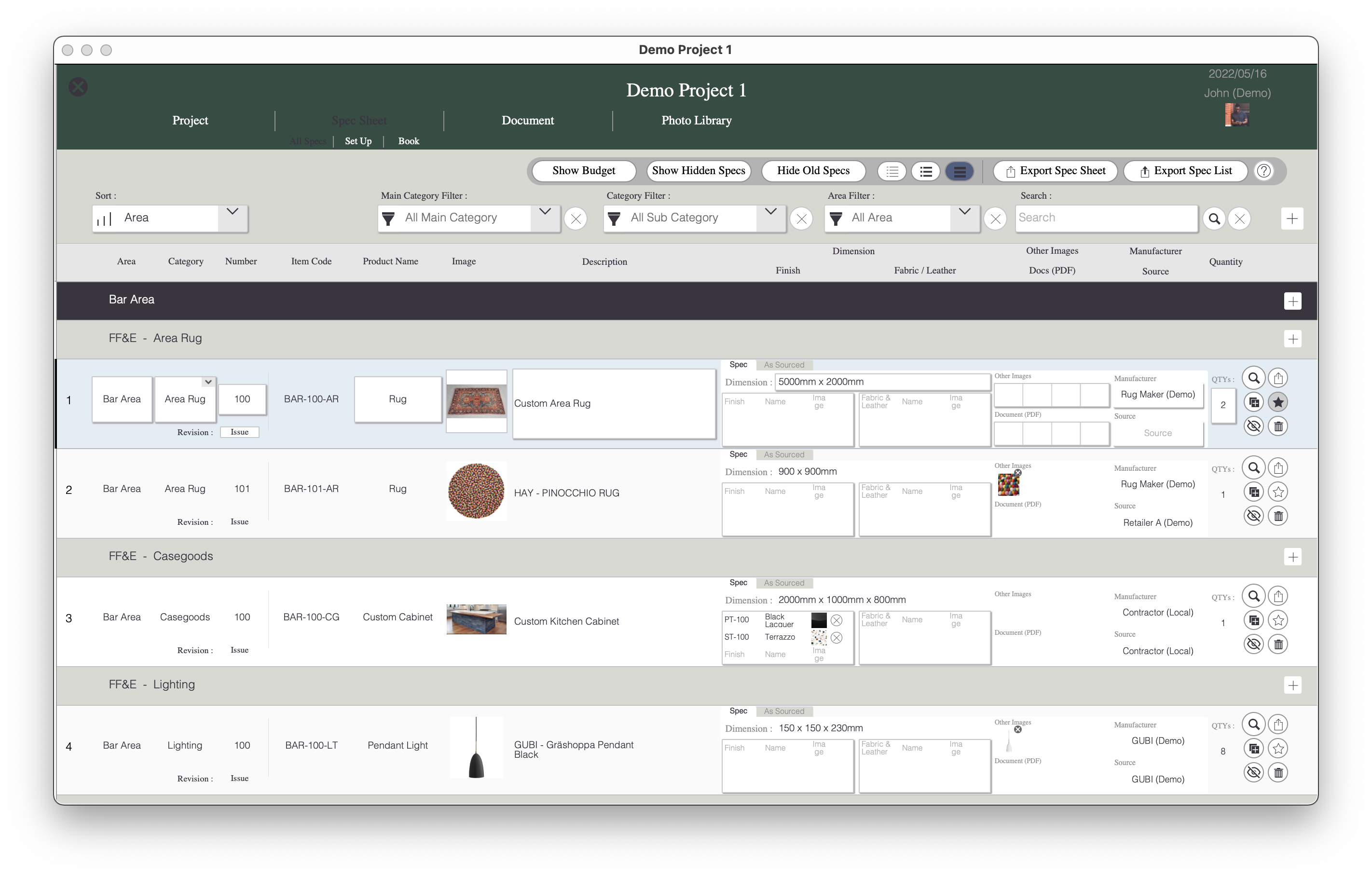How to make Interior Design Product Specification - INTEBEE Design Media